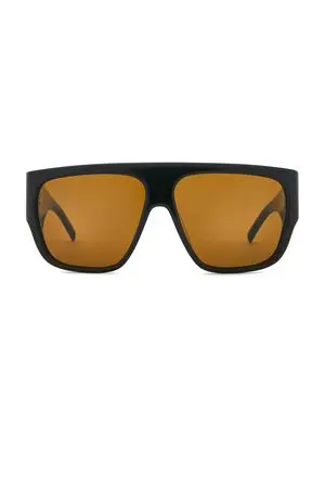 ST. AGNI Linea Oversized Sunglasses - Black & Brown