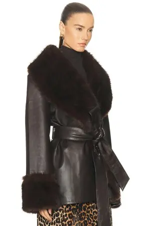 SEROYA Daly Lamb Leather Coat