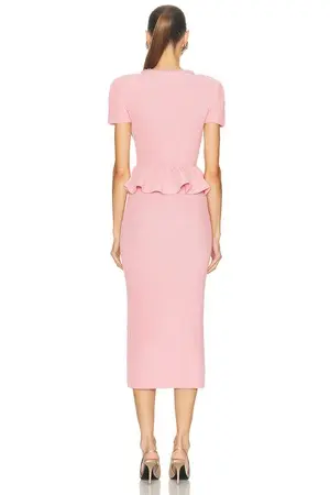SELF-PORTRAIT Peplum Midi Dress