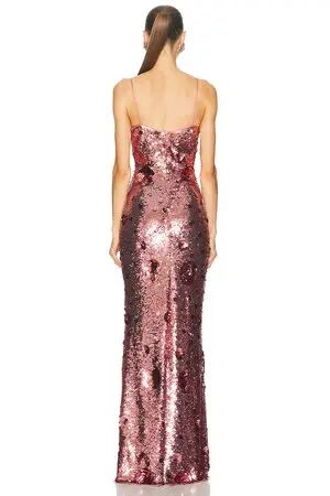 THE NEW ARRIVALS ILKYAZ OZEL Isi Sequin Maxi Dress - Fleur De Fleurs