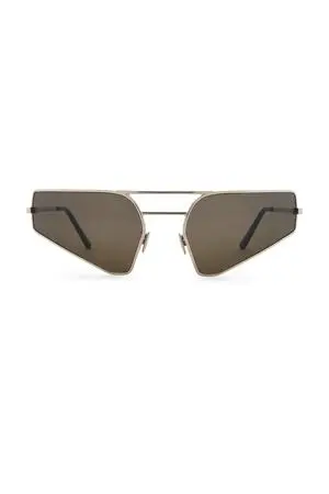 Rick Owens Prong Sunglasses - Silver & Black