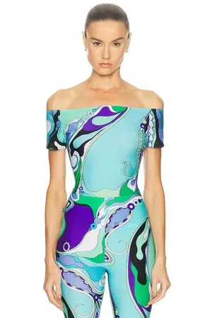 Emilio Pucci Graphic Blouses
