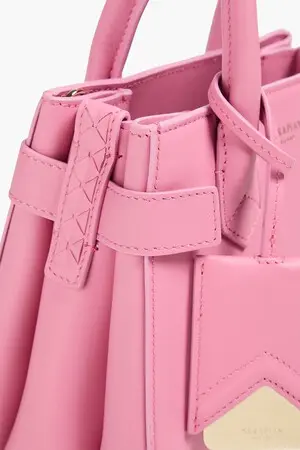 SERAPIAN Meline Mini Leather Tote - Pink