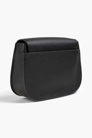 SERAPIAN Luna Pebbled-leather Crossbody Bag