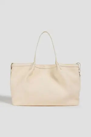 SERAPIAN Pebbled Leather Tote - Cream