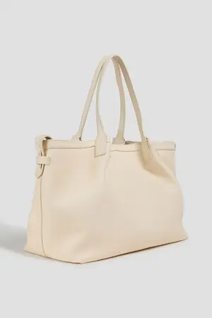 SERAPIAN Pebbled Leather Tote - Cream