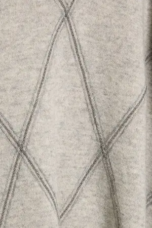 Brunello Cucinelli Cropped Wool-blend Turtleneck Sweater - Stone