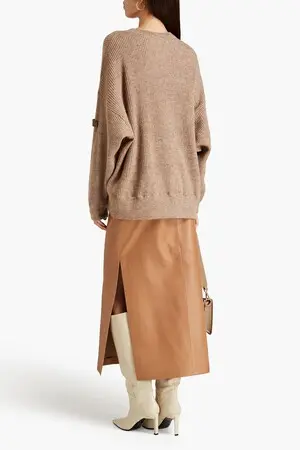 Brunello Cucinelli Metallic Ribbed-knit Sweater