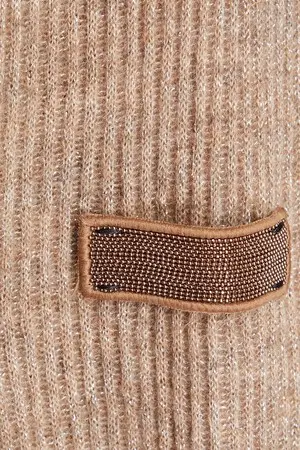 Brunello Cucinelli Metallic Ribbed-knit Sweater