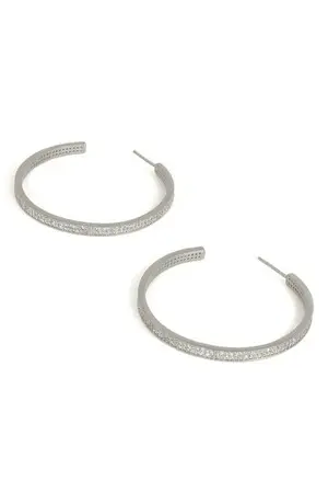 DEAN DAVIDSON Petite Pavé Midi Hoop Earrings