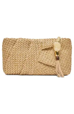 Dolce Vita Lorena Woven Raffia Clutch