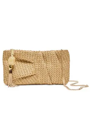 Dolce Vita Lorena Woven Raffia Clutch