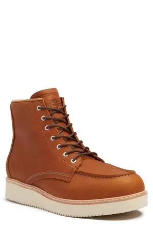 Timberland Oak Forge Waterproof Leather Boots - Rust Full Grain