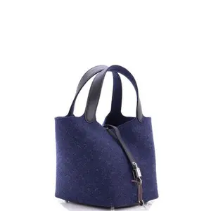 HERMES Picotin Lock Bag Felt With Leather Mm