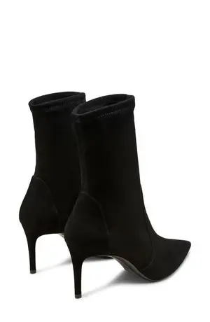 STUART WEITZMAN Pointed Toe Stiletto Bootie - Black