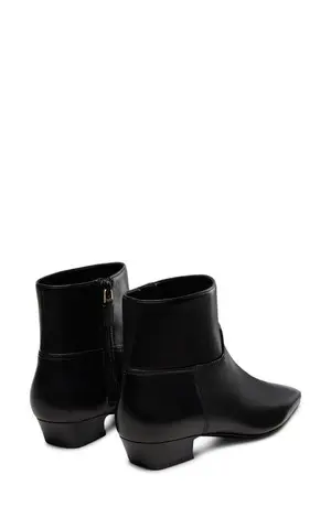 STUART WEITZMAN Stassi Zip Leather Booties - Black