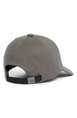 Vince Cotton Gabardine Baseball Cap - Charcoal