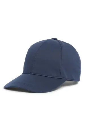 Vince Cotton Gabardine Baseball Cap - Coastal Blue