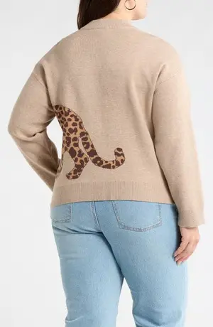 SUGARLIPS Jazara Leopard Sweater