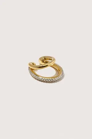 OTIUMBERG 14kt Gold Vermeil Pavé Ear Cuff - Yellow Toned Gold