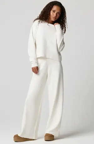 FLORENCE BY MILLS Chenille Wide Leg Pants