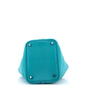 Hermès Picotin Lock Bag Clemence Pm - Blue