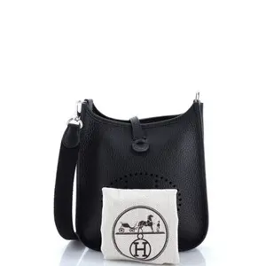 Hermès Evelyne Bag Gen Iii Clemence Tpm - Black