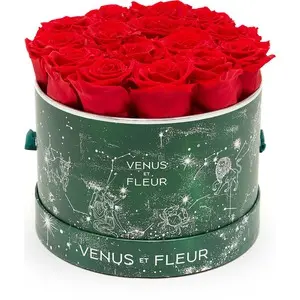 Venus Et Fleur Small Round Holiday Zodiac Eternity Roses® - Red
