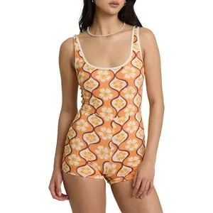 BILLABONG Sol Groove Printed One-piece Surf Suit - Tangerine