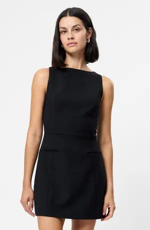 French Connection Whisper Boatneck Mini Dress