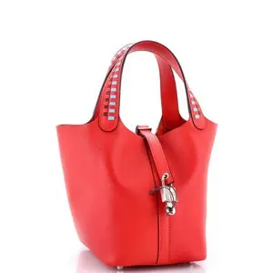 Hermès Picotin Lock Bag Tressage Epsom Pm - Orange