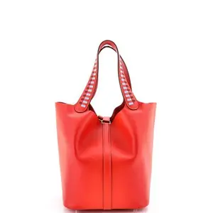 Hermès Picotin Lock Bag Tressage Epsom Mm - Orange