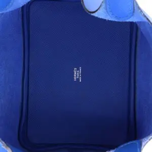 Hermès Picotin Lock Bag Tressage Epsom Pm - Blue