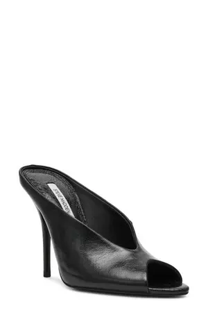 Steve Madden Agaze Peep Toe Slide Sandal - Black
