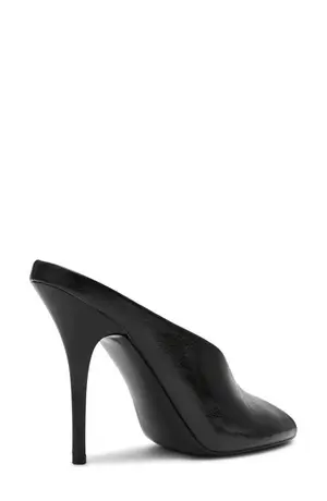 Steve Madden Agaze Peep Toe Slide Sandal - Black