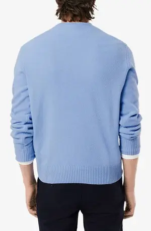 Lacoste Classic Fit Merino Wool Crewneck Sweater - Overview