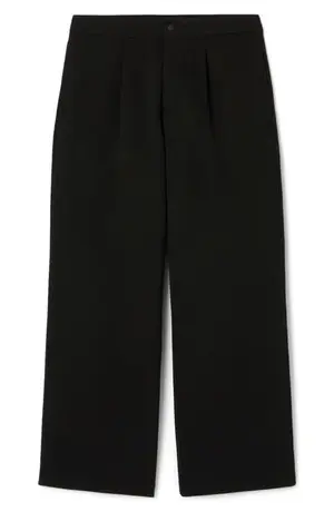 Lacoste Loose Fit Pleated Piqué Trousers