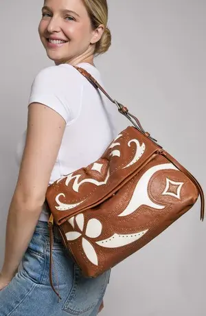 AIMEE Bali Double Entry Leather Hobo