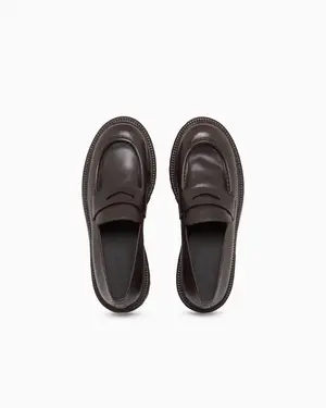 Giorgio Armani Nappa Leather Loafers