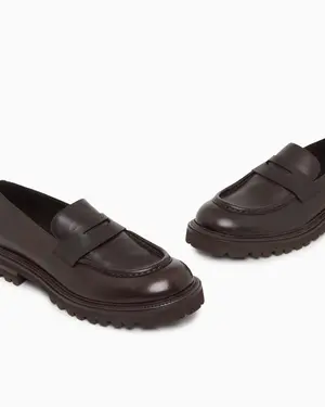 Giorgio Armani Nappa Leather Loafers