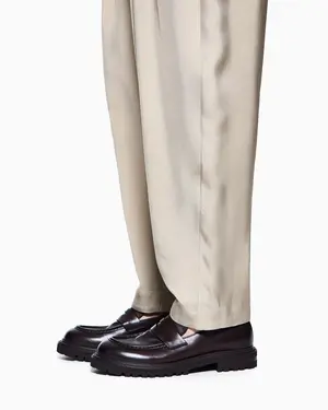 Giorgio Armani Nappa Leather Loafers