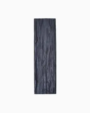 Giorgio Armani Stole In Pleated Fabric - Grey