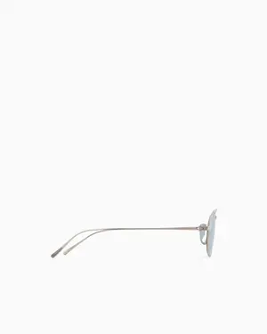 Giorgio Armani Oval Sunglasses - Silver