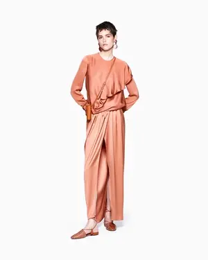 Giorgio Armani Long Silk Wrap Skirt