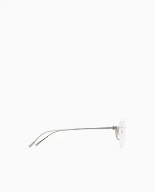 Giorgio Armani Pillow Eyeglasses - Silver