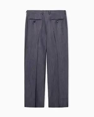 Giorgio Armani Single-pleat Virgin Wool Trousers