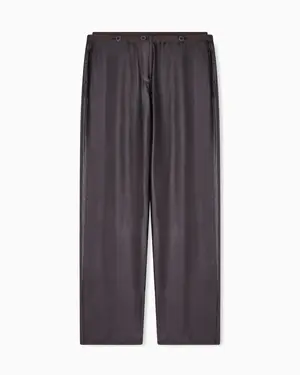 Giorgio Armani Silk Straight Trousers - Patterned