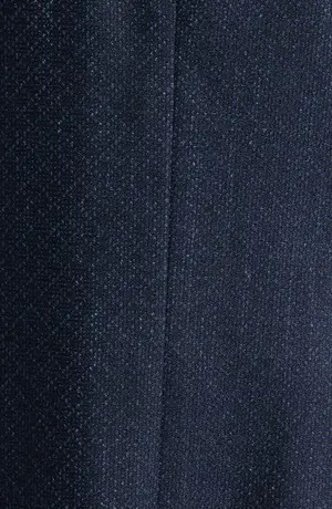 Canali Kei Trim Fit Diamond Jacquard Wool & Silk Blend Sport Coat - Navy