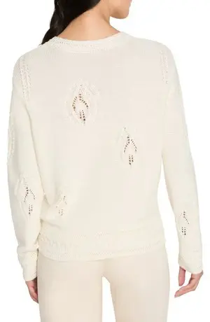 NIC+ZOE Cotton Paisley Dot Sweater