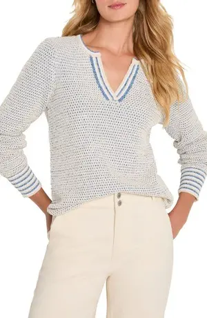 NIC+ZOE Tuck Open Stitch Sweater
